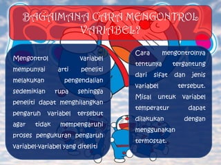Variabel kontrol doraemon | PPTX