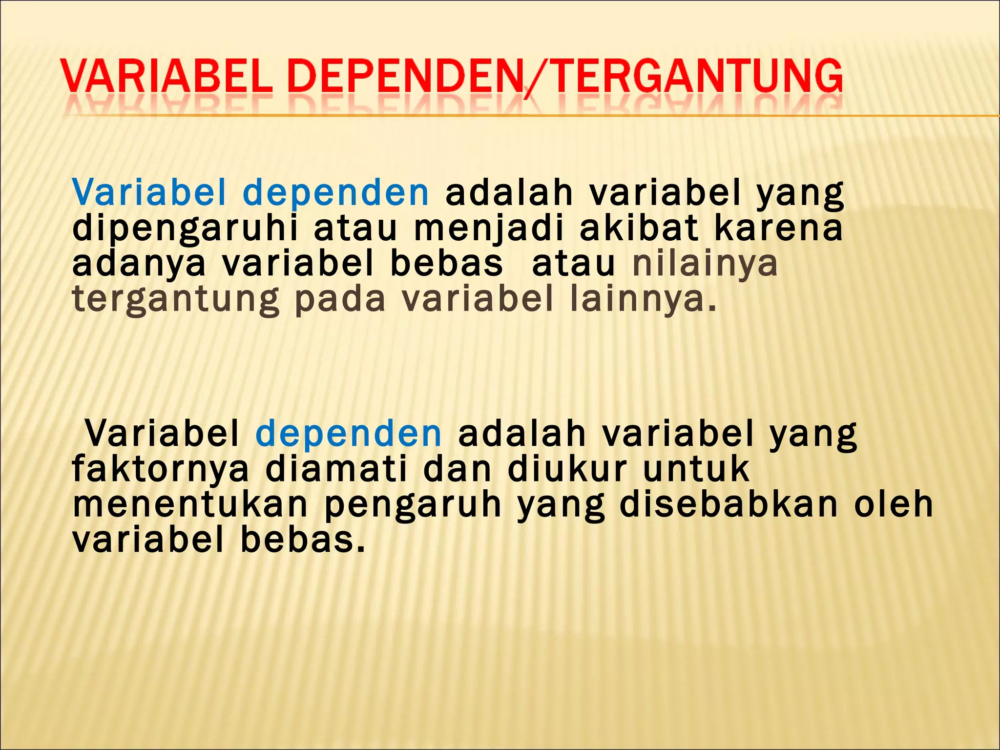 Variabel penelitian | PPT