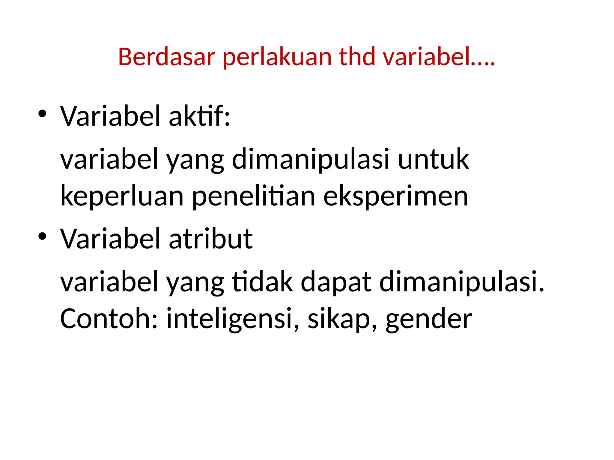 materi kuliah Variabel Penelitian format pptx | PPTX