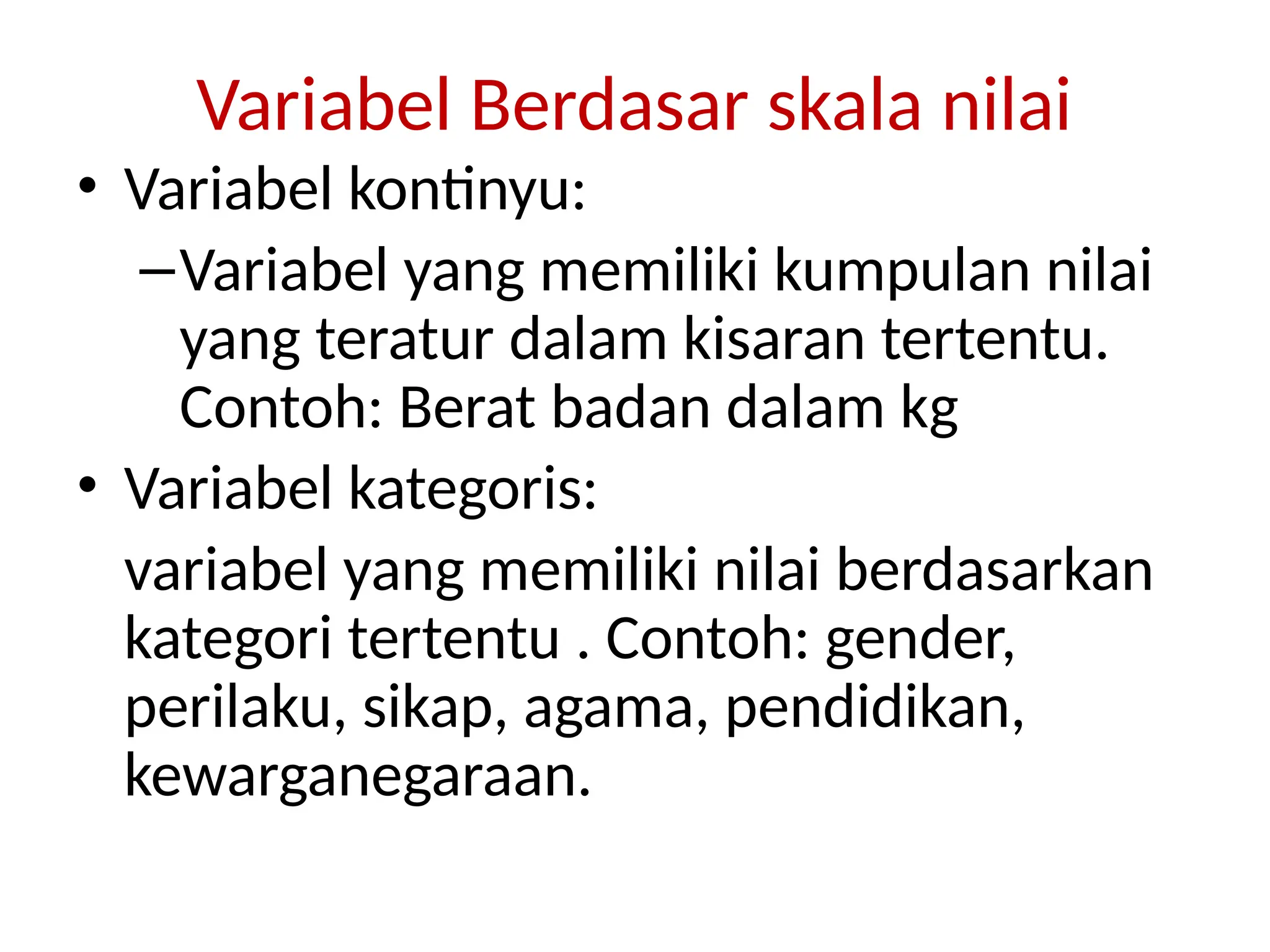 materi kuliah Variabel Penelitian format pptx | PPTX