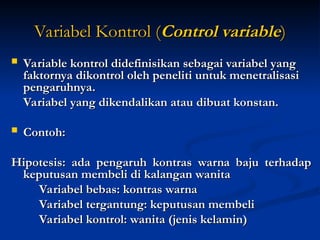 variabel_penelitian_metodologi penelitian | PPT