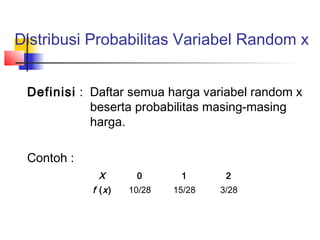 Variabel random | PPT