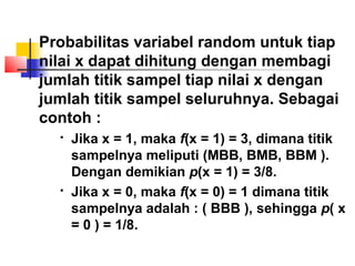 Variabel random | PPT