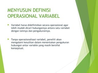Variabel riset | PPT