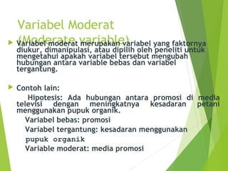 Variabel riset | PPT