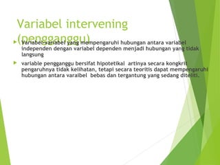 Variabel riset | PPT