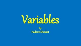 Variabels | PPT