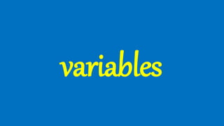 Variabels | PPT