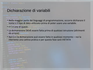 Variabili | ODP