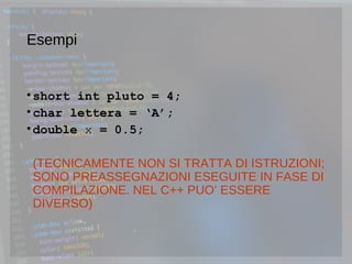 Variabili | ODP