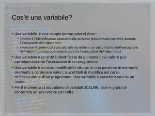 Variabili | ODP
