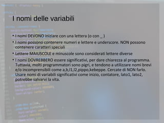 Variabili | ODP
