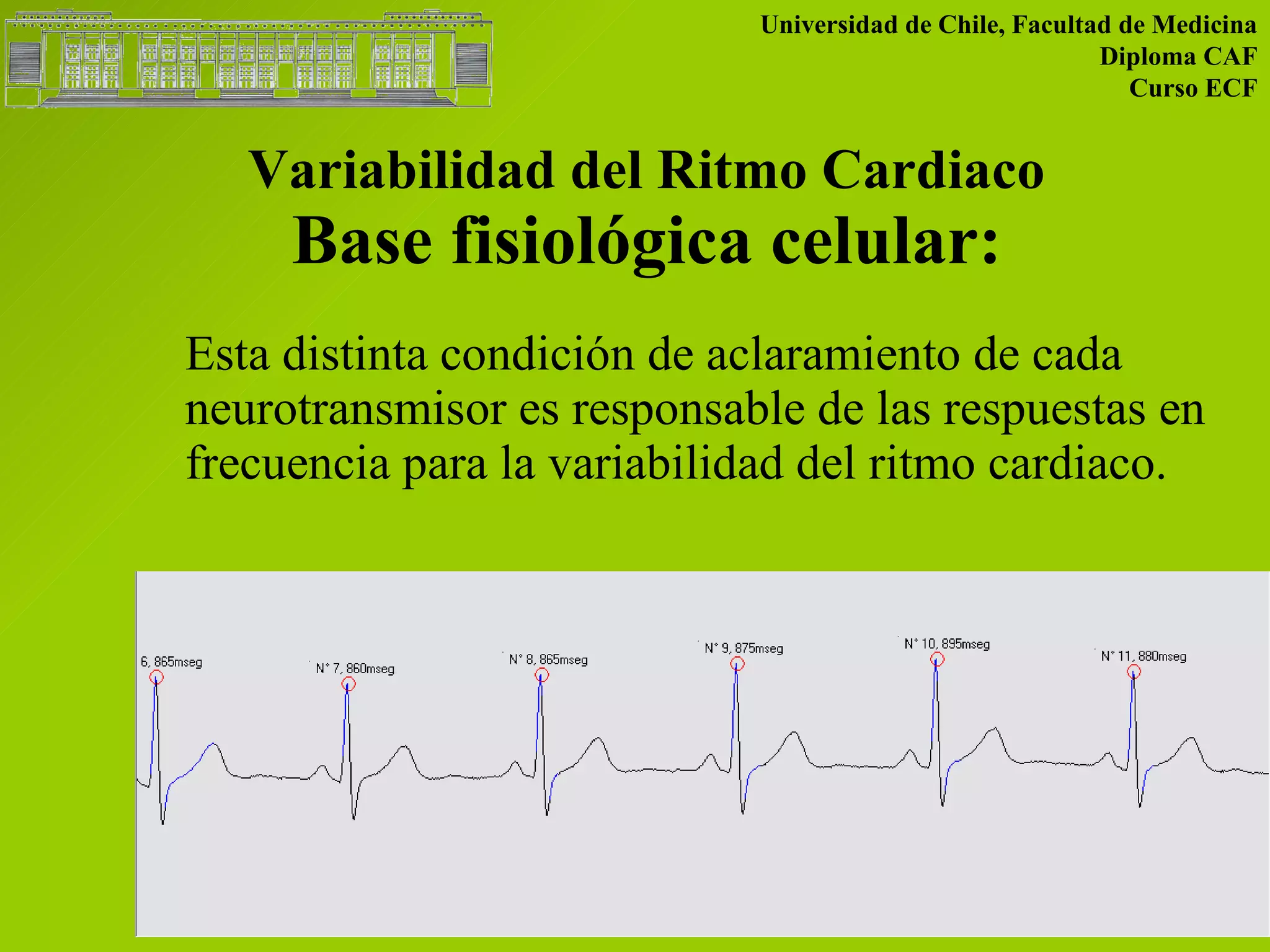Variabilidad del ritmo cardiaco | PPT