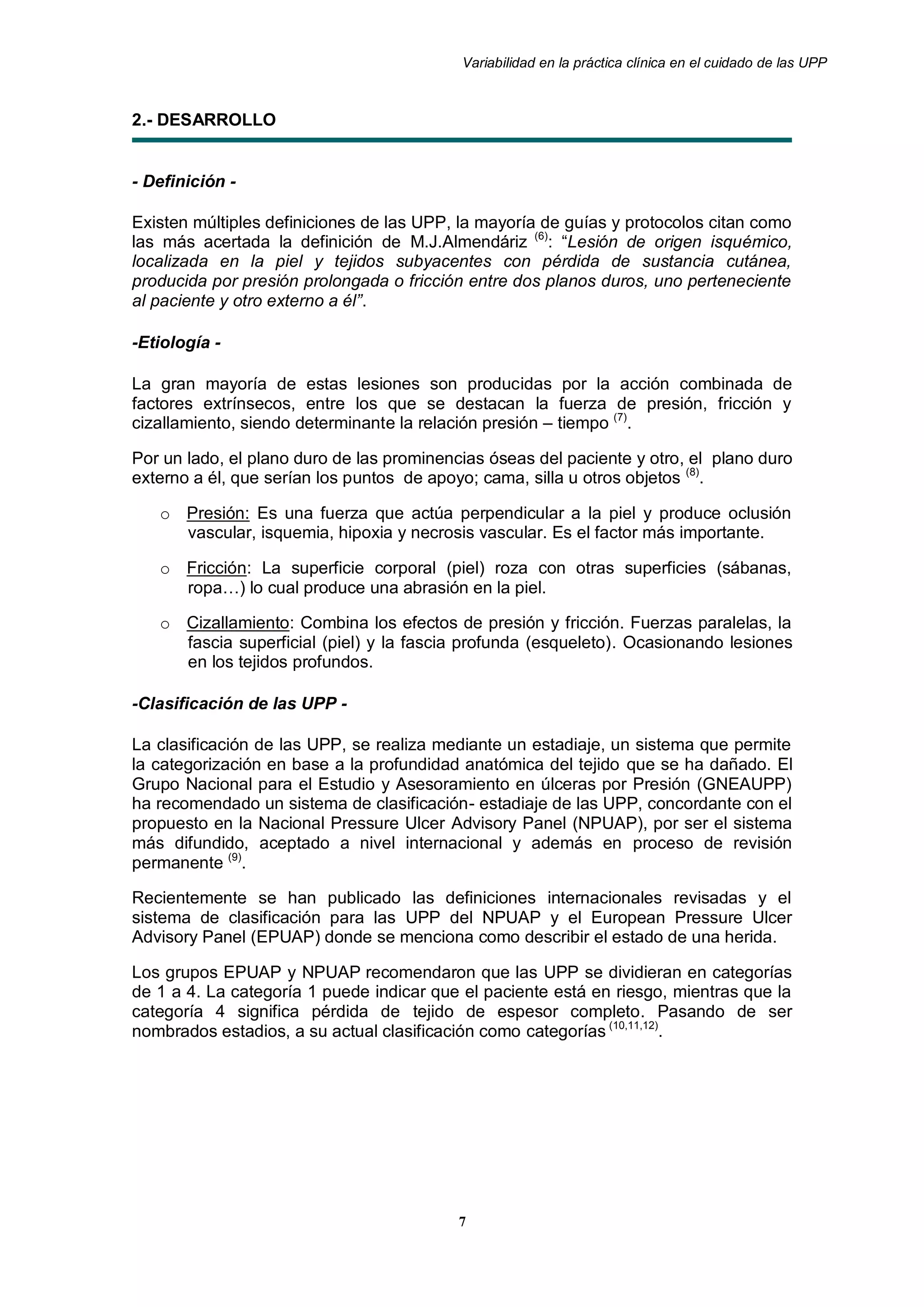 Variabilidad en la práctica clínica en el cuidado de las úlceras por ...