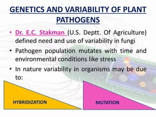 PATHOGEN VARIABILITY | PPTX