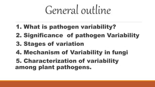 Variability in fungi | PPTX