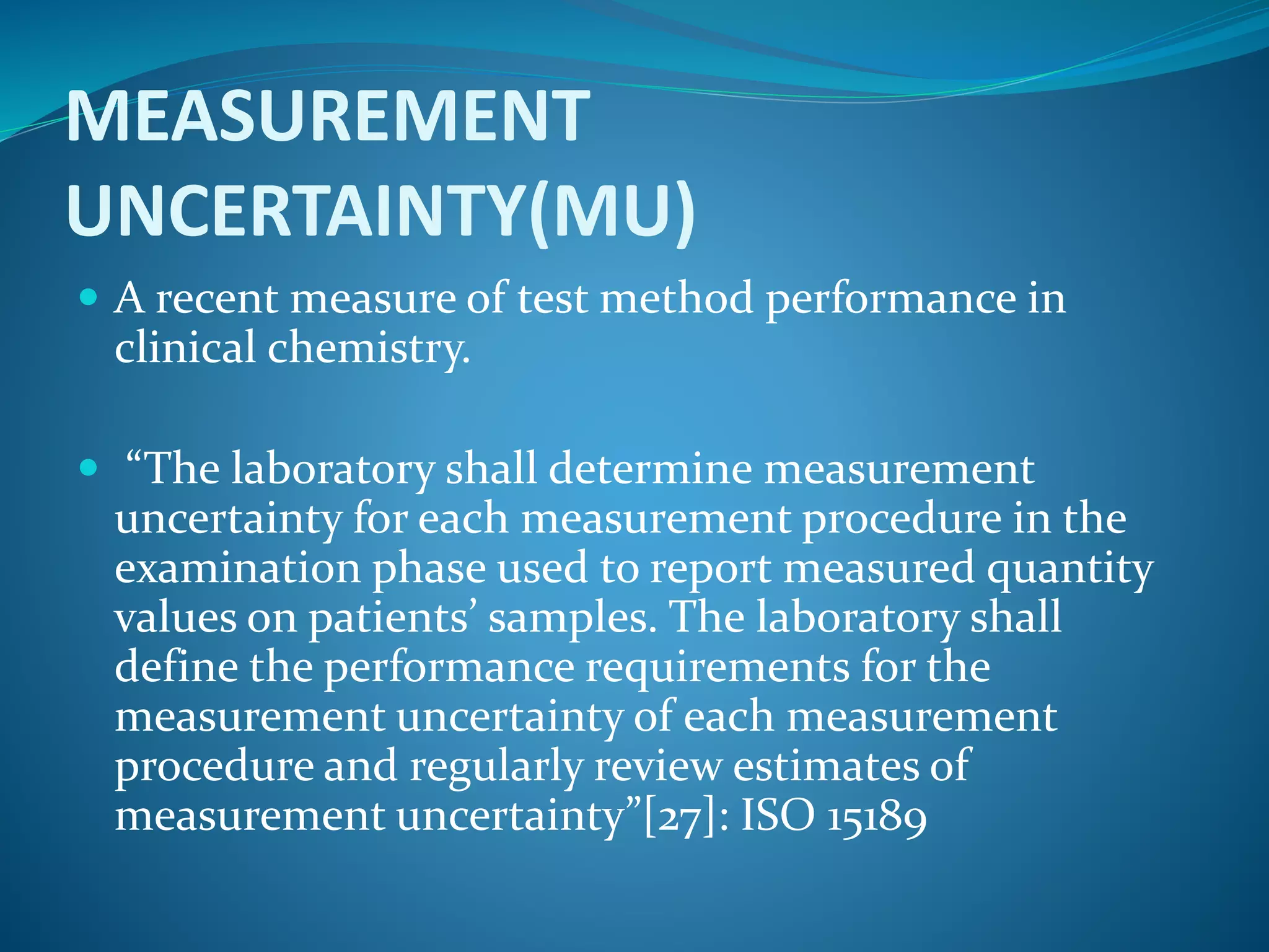 Variability of clinical chemistry laboratory results | PPT