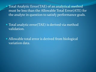 Variability of clinical chemistry laboratory results | PPT