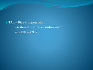 Variability of clinical chemistry laboratory results | PPTX