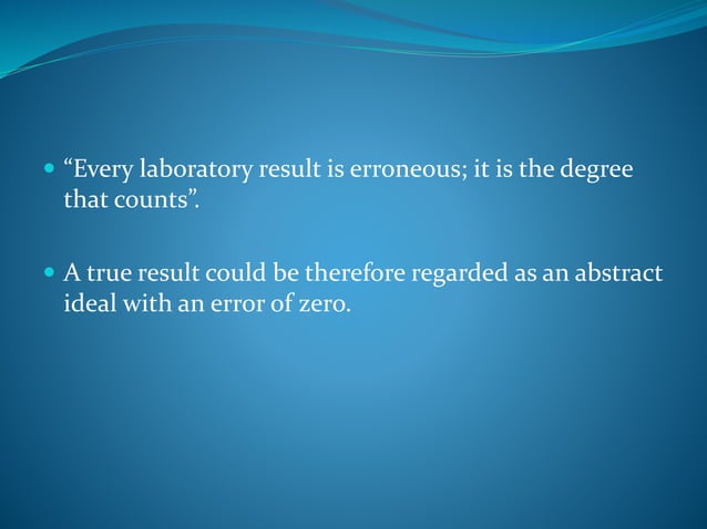 Variability of clinical chemistry laboratory results | PPT