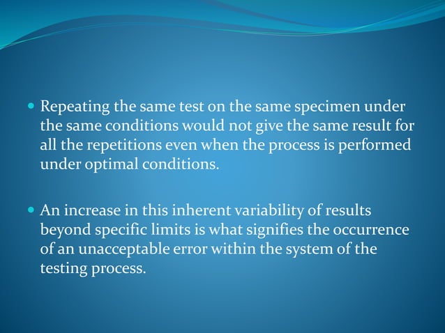 Variability of clinical chemistry laboratory results | PPT