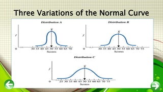 Variability, the normal distribution and converted scores | PPTX