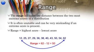 Variability, the normal distribution and converted scores | PPTX