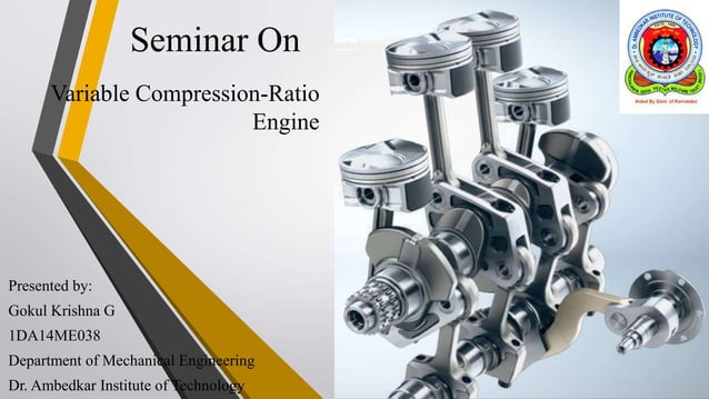 Variable compression ratio engine | PPTX | Auto Type | Automotive