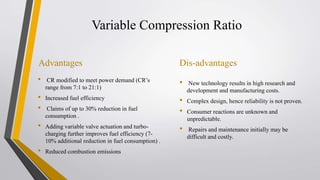 Variable compression ratio engine | PPTX