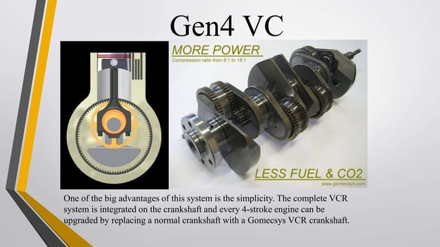 Variable compression ratio engine | PPTX | Auto Type | Automotive
