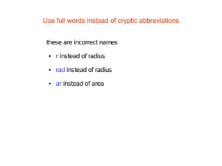 Variable Naming Best Practices | PDF