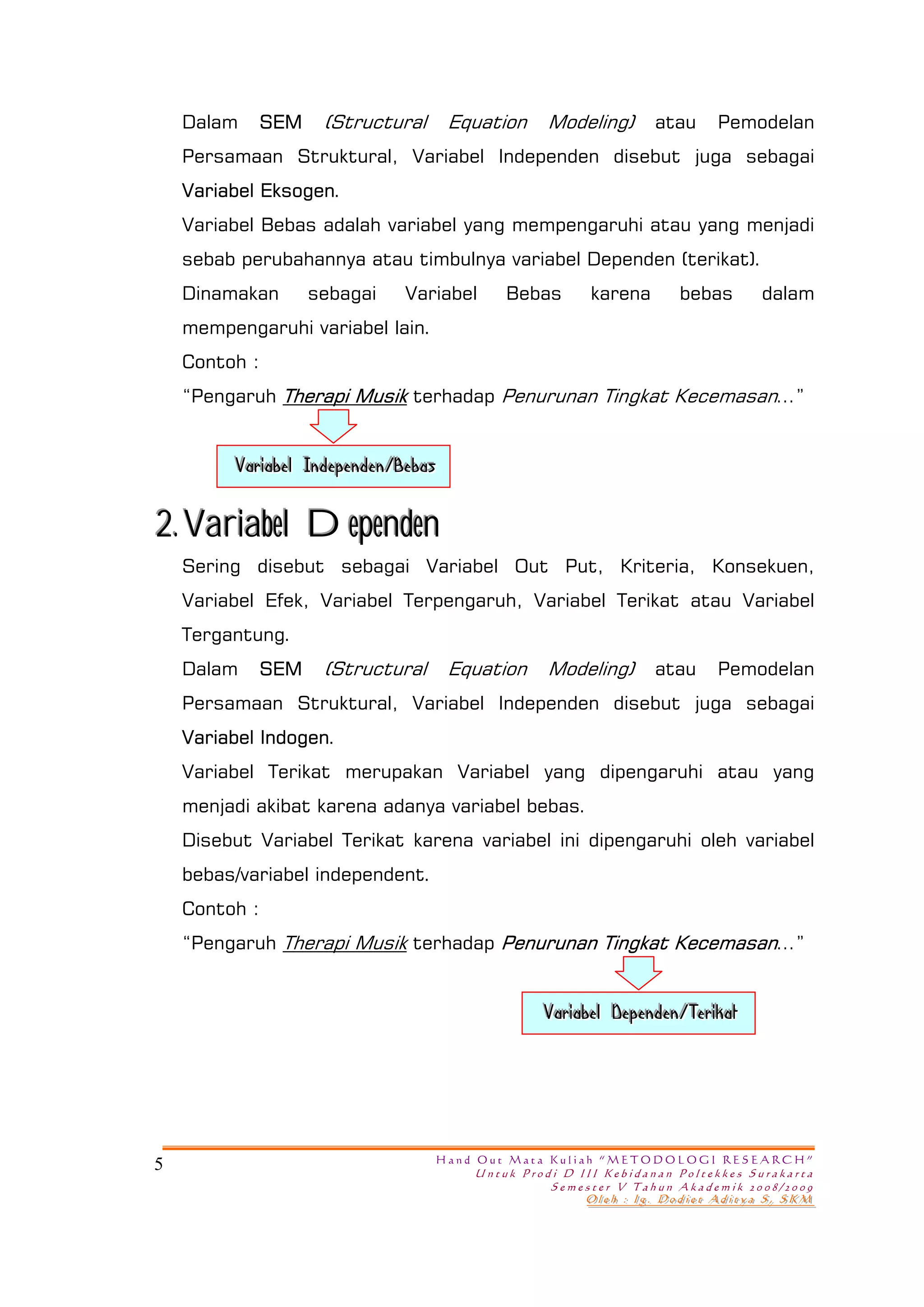 Variable penelitian-dan-definisi-operasional-variable2 | PDF