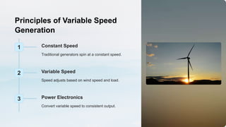 Variable-Speed-Generator under the wind electric generator | PPTX