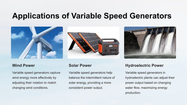 Variable Speed Generator Under The Wind Electric Generator Pptx Gas