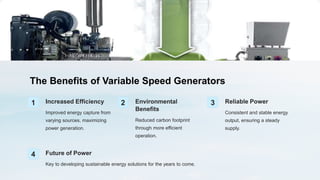 Variable-Speed-Generator under the wind electric generator | PPTX