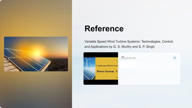 Variable Speed Generator Under The Wind Electric Generator Pptx Gas