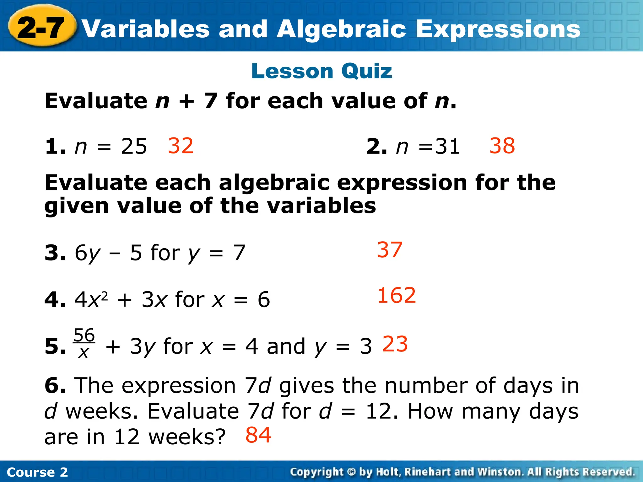 Lesson Variable and Algebraic Expressions.ppt