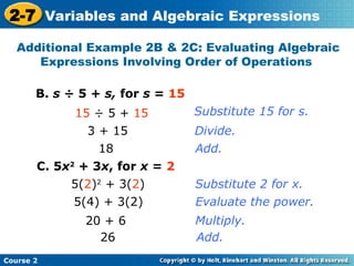 Lesson Variable and Algebraic Expressions.ppt