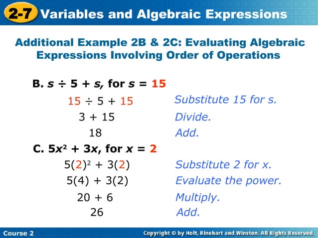Lesson Variable and Algebraic Expressions.ppt