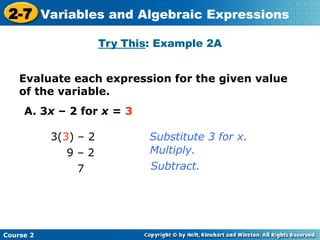 Lesson Variable and Algebraic Expressions.ppt
