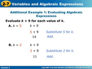 Lesson Variable and Algebraic Expressions.ppt
