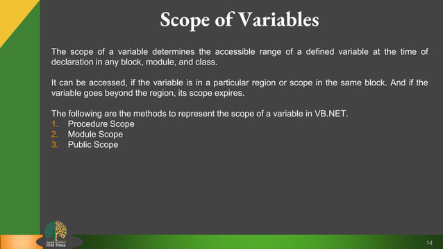Variable and constants in Vb.NET