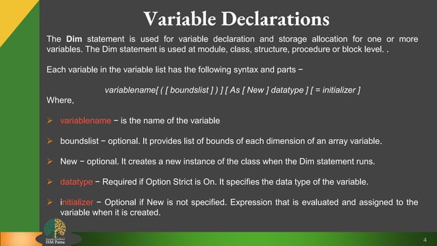 Variable and constants in Vb.NET