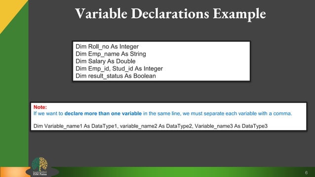 Variable and constants in Vb.NET