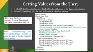 Variable and constants in Vb.NET