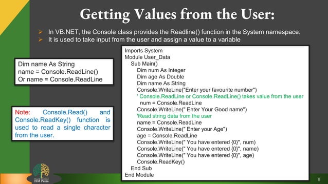 Variable and constants in Vb.NET