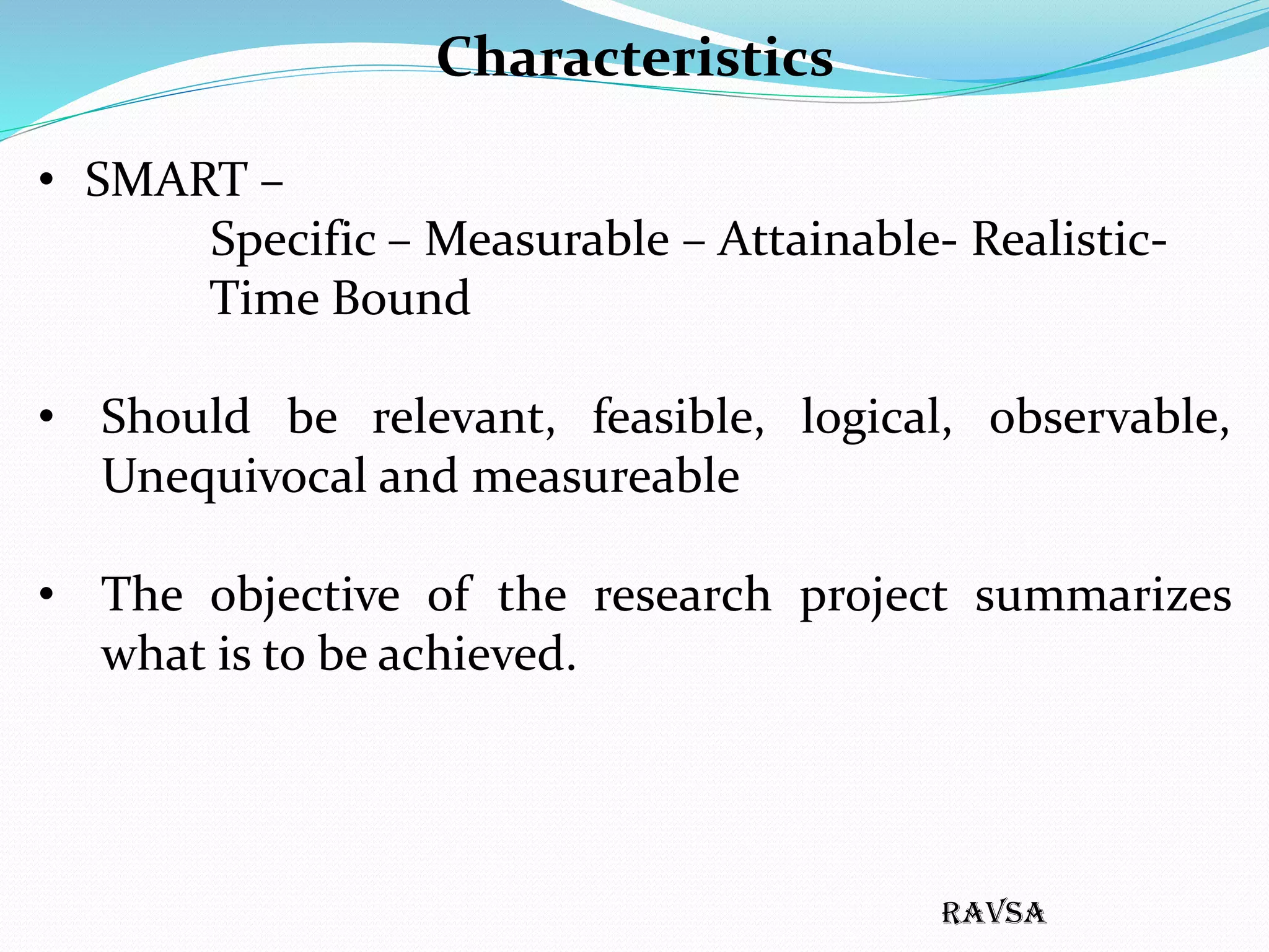 Research Variable and Research objective | PDF