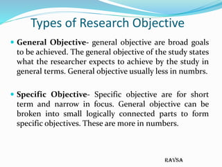 Research Variable and Research objective | PDF