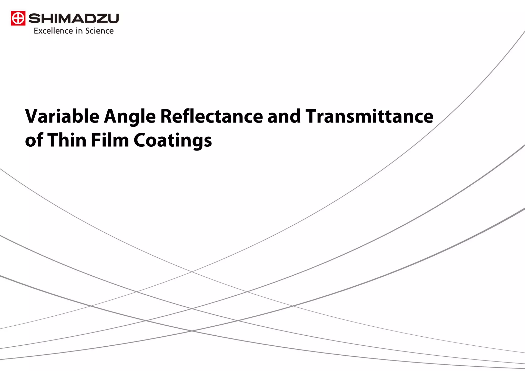 Variable Angle Reflectance & Transmittance of Thin Film Coatings | PPT ...
