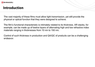 Variable Angle Reflectance & Transmittance of Thin Film Coatings | PPT ...
